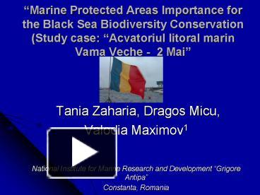 PPT – Marine Protected Areas Importance for the Black Sea Biodiversity ...