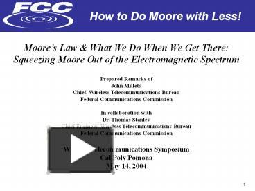 PPT – Moore PowerPoint presentation | free to download - id: 20c5d0-NTM5Z