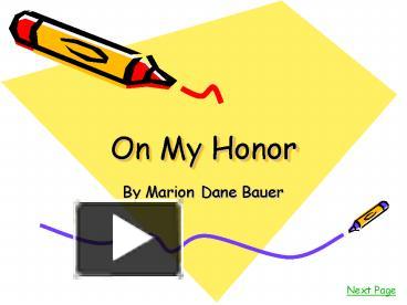 On My Honor presentation | free to view