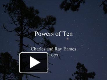 Powers of Ten presentation | free to download