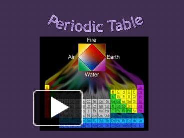 Periodic Table presentation | free to view