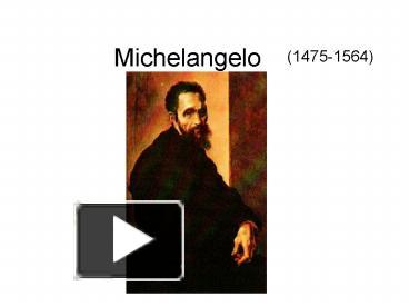 Michelangelo presentation | free to view