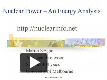 Nuclear Power presentation | free to download