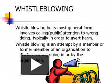 WHISTLEBLOWING presentation | free to download