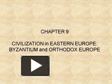 PPT – CIVILIZATION in EASTERN EUROPE: PowerPoint presentation | free to ...