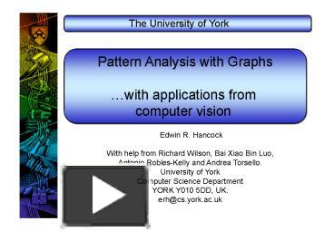 Edwin R' Hancock presentation | free to view