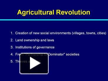 PPT – Agricultural Revolution PowerPoint presentation | free to view ...