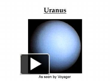 Uranus presentation | free to view