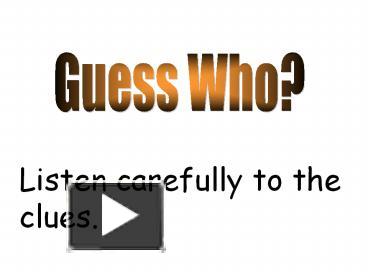 Guess Who? presentation | free to download