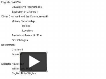 PPT – English Civil War PowerPoint presentation | free to view - id ...