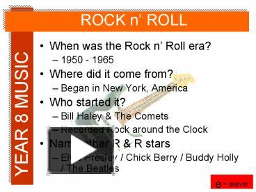 ROCK n ROLL presentation | free to view