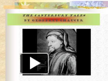 PPT – The Canterbury Tales PowerPoint presentation | free to view - id ...