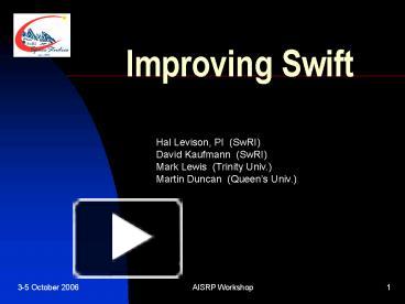 PPT – Improving Swift PowerPoint presentation | free to view - id: 225e4e-ZDc1Z