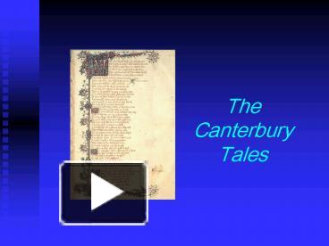 PPT – The Canterbury Tales PowerPoint presentation | free to view - id ...