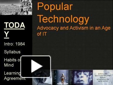 PPT – PowerPoint Presentation Introductory Lecture: 1984 PowerPoint ...
