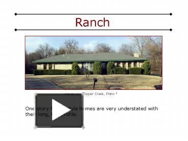 Ranch presentation | free to view
