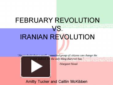 PPT – FEBRUARY REVOLUTION VS. IRANIAN REVOLUTION PowerPoint ...