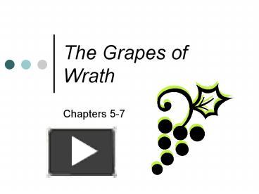 The Grapes of Wrath presentation | free to view
