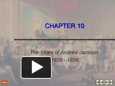 PPT – The Years of Andrew Jackson: PowerPoint presentation | free to ...