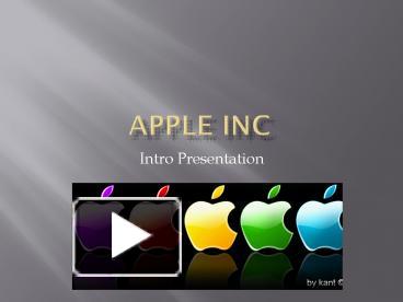 Apple Inc presentation | free to view