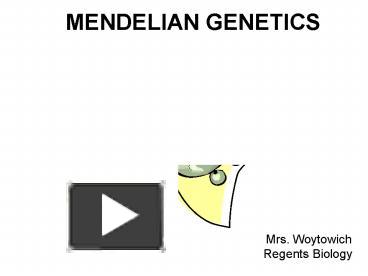 PPT – MENDELIAN GENETICS PowerPoint presentation | free to view - id ...