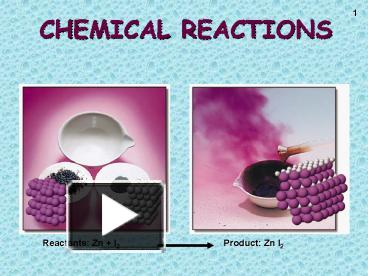 PPT – CHEMICAL REACTIONS PowerPoint presentation | free to view - id ...