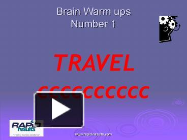 PPT – Brain Warm ups Number 1 PowerPoint presentation | free to view ...