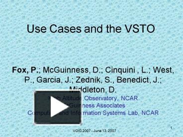 PPT – Use Cases and the VSTO PowerPoint presentation | free to view - id: 23e40-MmE5N