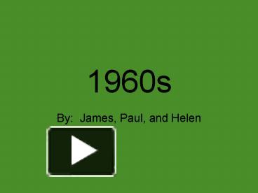 1960s presentation | free to download