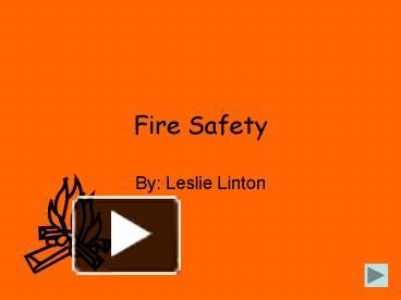 Fire Safety presentation | free to view