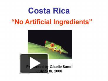 Costa Rica presentation | free to view