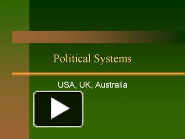 PPT – Political Systems PowerPoint presentation | free to download - id ...