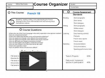 Speaking, reading, writing, and understanding the French language at ...