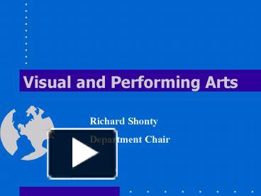 PPT – Visual and Performing Arts PowerPoint presentation | free to view ...