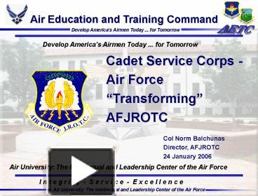 CONOPS Elements presentation | free to view