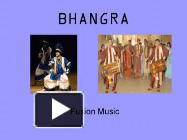 BHANGRA presentation | free to download