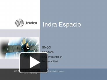 Indra Espacio presentation | free to view