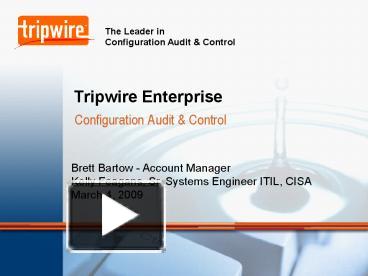 Tripwire Enterprise presentation | free to view