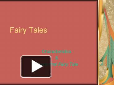 Fairy Tales presentation | free to view