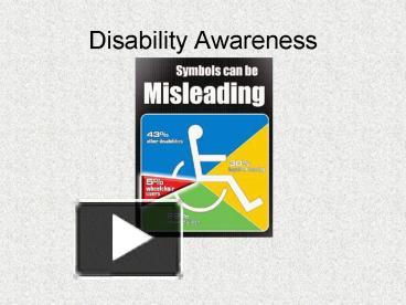 Disability Awareness presentation | free to view