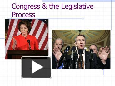 PPT – Congress PowerPoint presentation | free to view - id: 2497c2-ZDc1Z