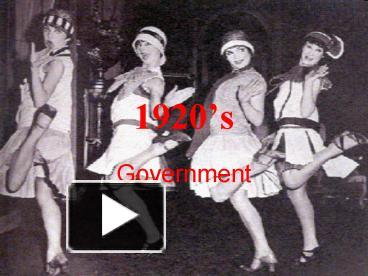 PPT – 1920s PowerPoint presentation | free to view - id: 24a5a2-ZDc1Z