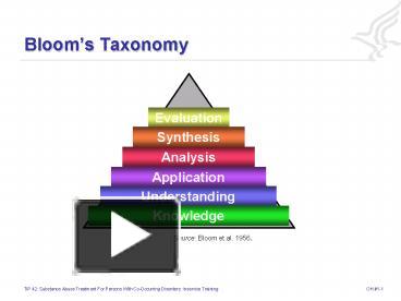 PPT – Blooms Taxonomy PowerPoint presentation | free to view - id ...