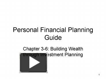 PPT – Personal Financial Planning Guide PowerPoint presentation | free ...