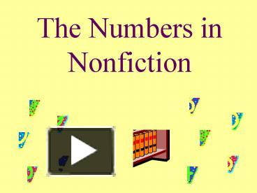 PPT – The Numbers in Nonfiction PowerPoint presentation | free to ...