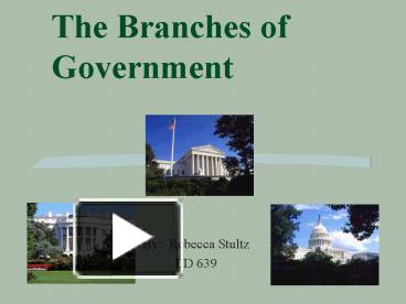 The Branches of Government presentation | free to view