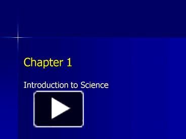 Introduction to Science presentation | free to view
