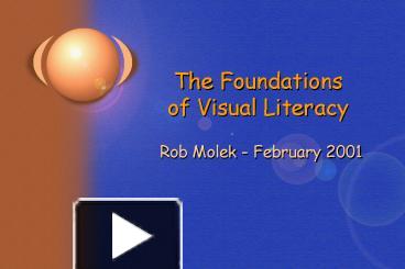 The Foundations of Visual Literacy presentation | free to view