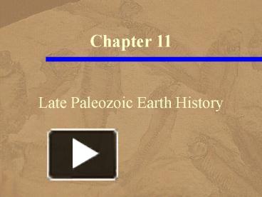 PPT – Late Paleozoic Earth History PowerPoint presentation | free to ...