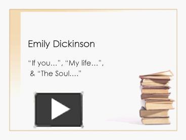 Emily Dickinson presentation | free to view